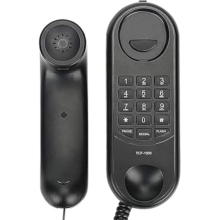 TFR Corded House Phones Landline,Wall Mountable Landline Telephone, Dial Pad on Base unit Home ...