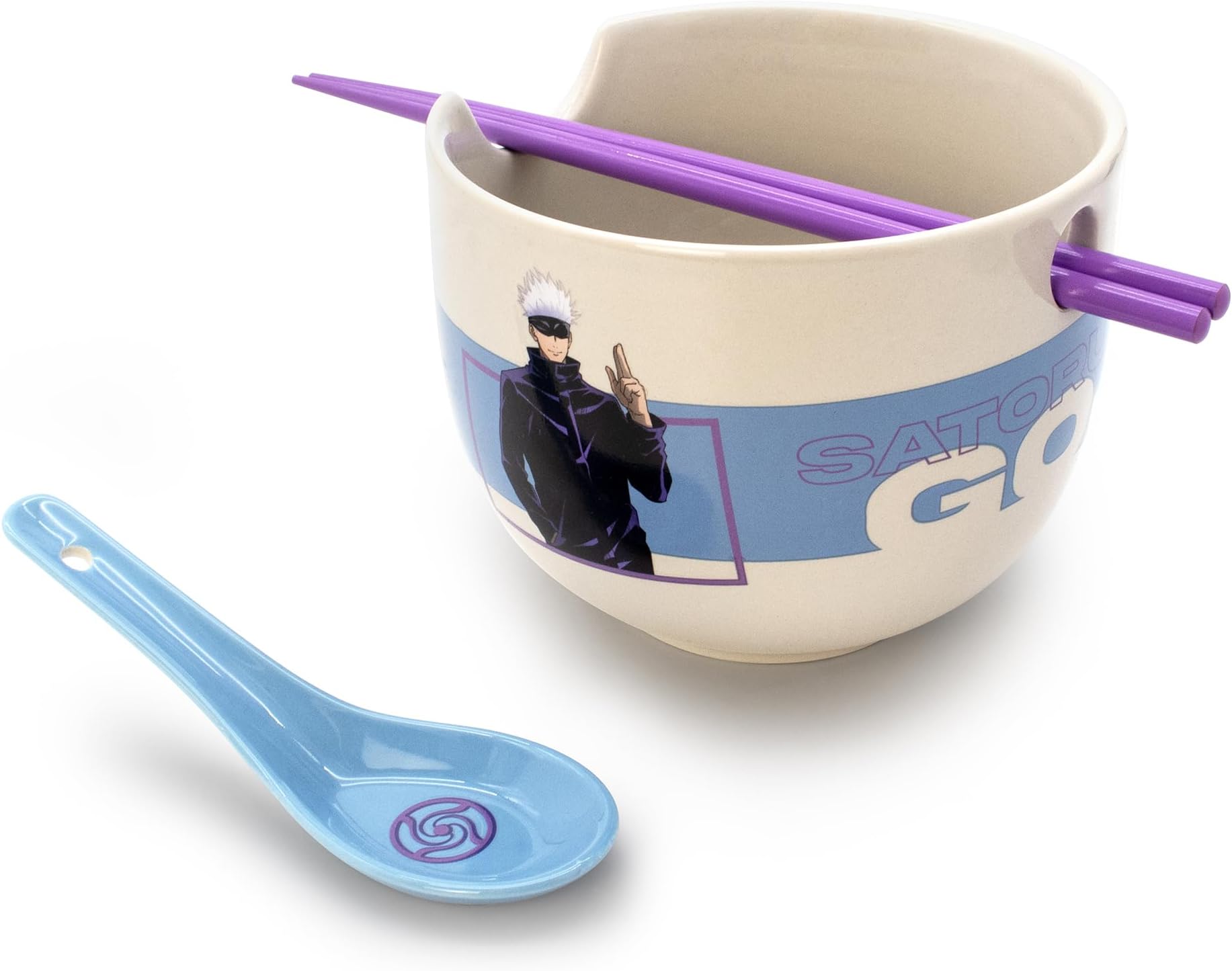 Amazon.com: JUST FUNKY Demon Slayer Ramen Bowl with Chopsticks 16 Ounce ...