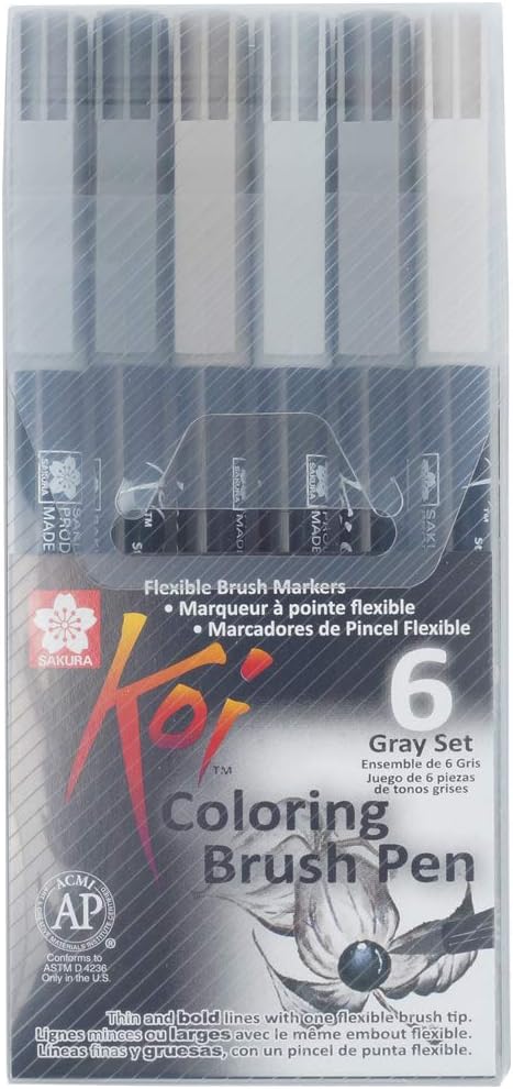 Gelanty Filzstifte Schwarz, 12 Stück Dual Brush Pen Set, Fineliner ...
