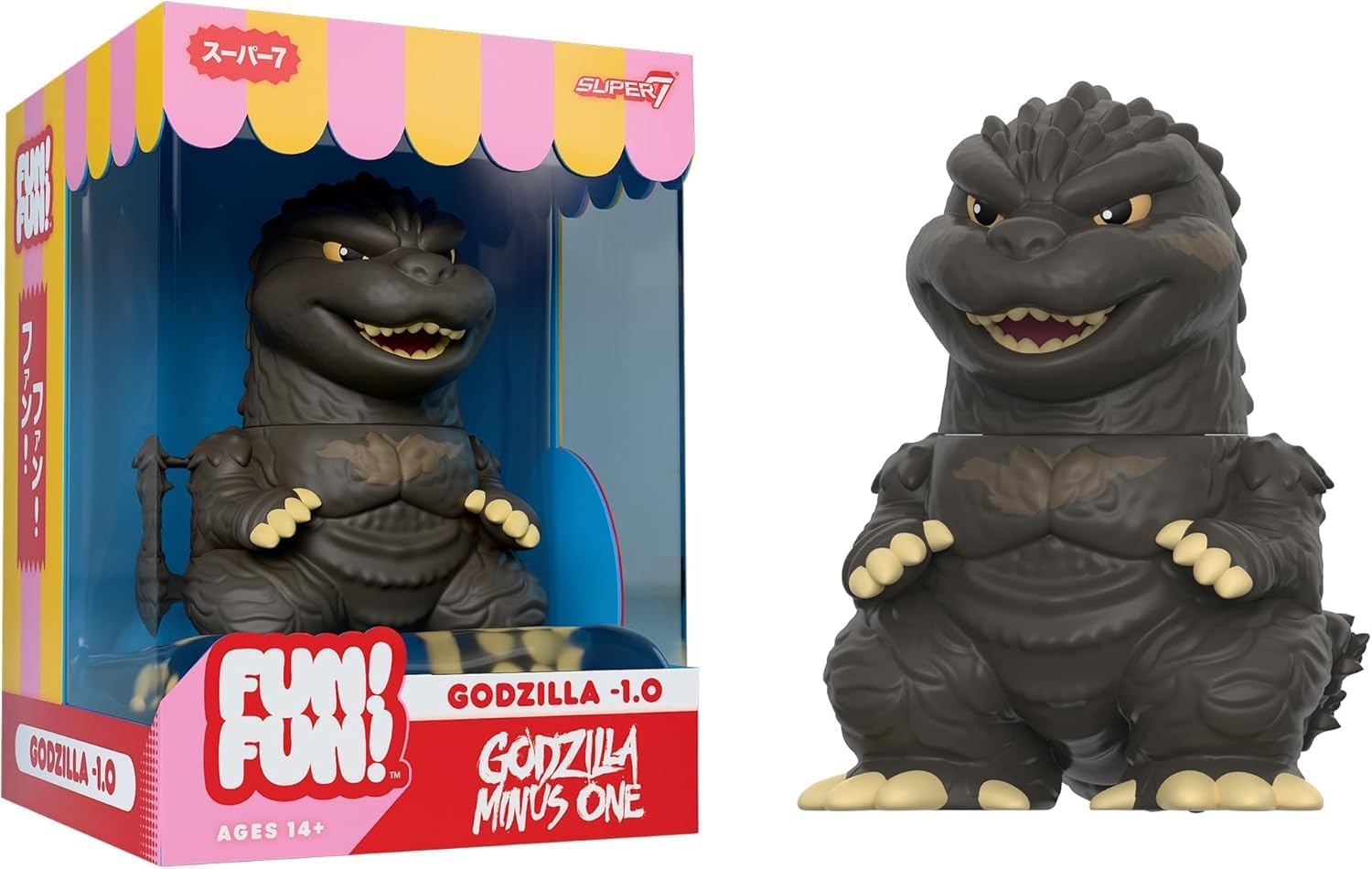 Amazon.com: Super7 Fun! Fun! Toho Godzilla Minus One Vinyl Figure - 5 ...