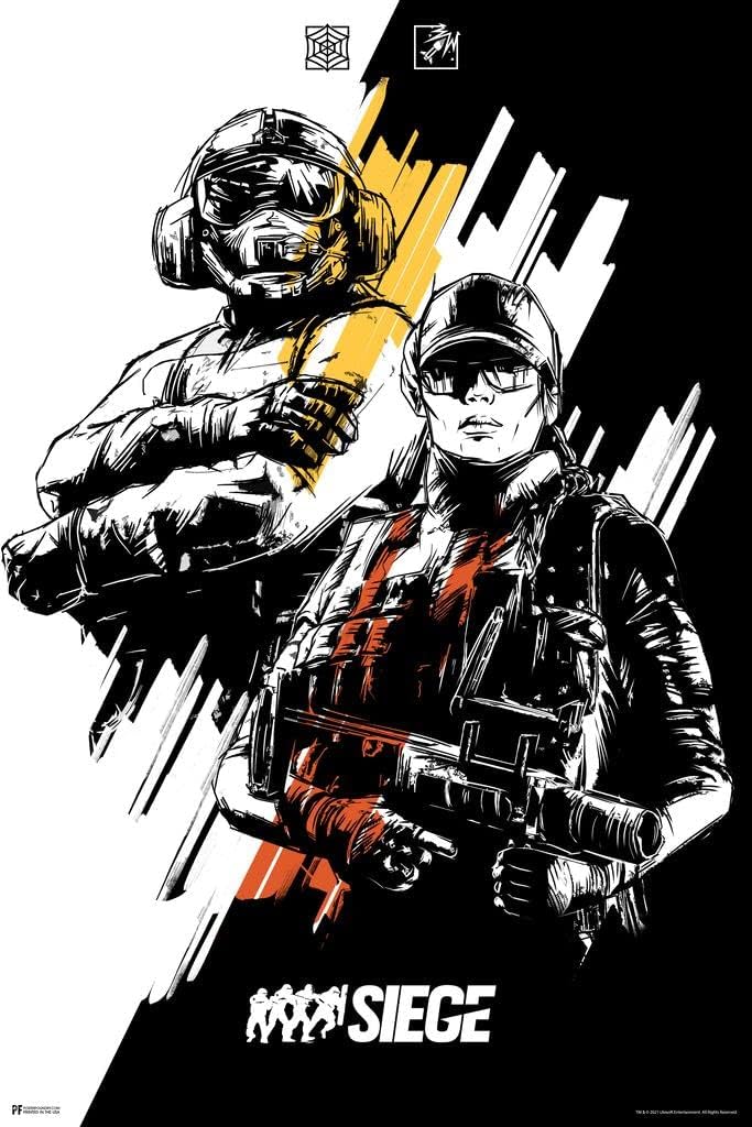 Amazon.com: Laminated Rainbow Six Siege Merchandise Ash Jager Duo ...