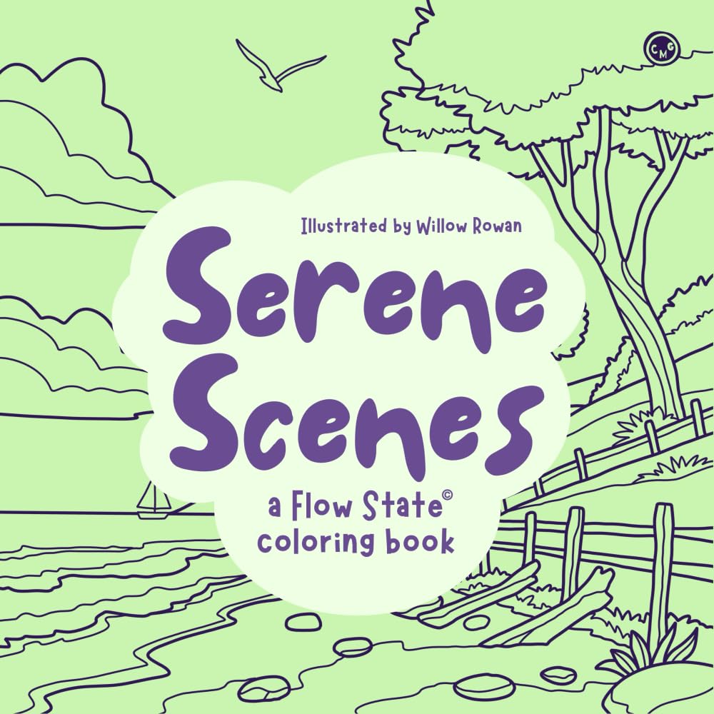 Amazon.com: Serene Scenes - A Flow State Coloring Book: A Mindful and ...