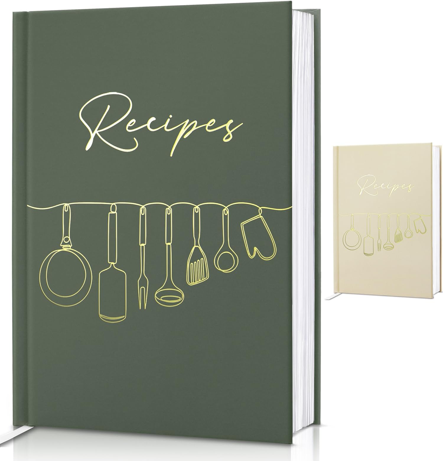 Amazon.com: Perfect Blank Recipe Book with Waterproof Cover - 8.5''x6 ...