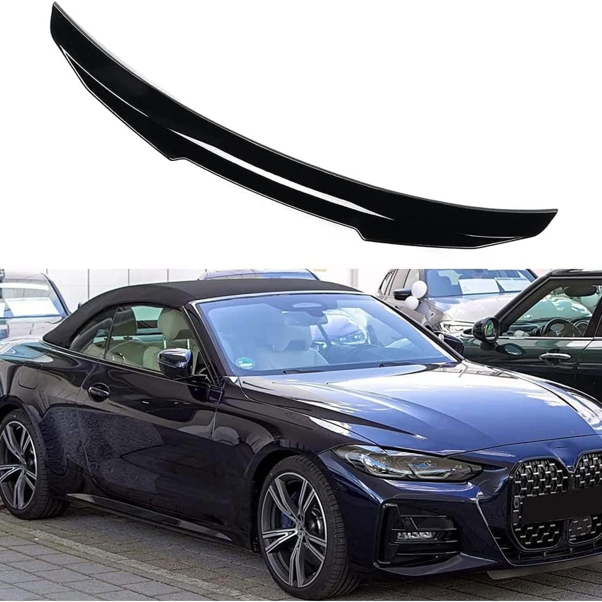Car Rear Spoilers for BMW 4 Series G22 430i G82 M4 2021+, ABS Rear Wing ...