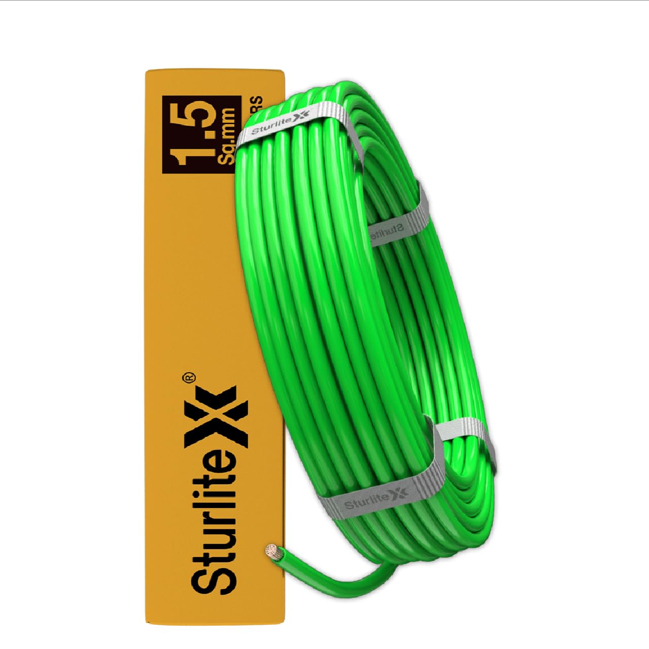Buy Sturlite Home Guard FR-LF 45 Meter Wire, (1.5 Sq.mm) PVC Insulated ...