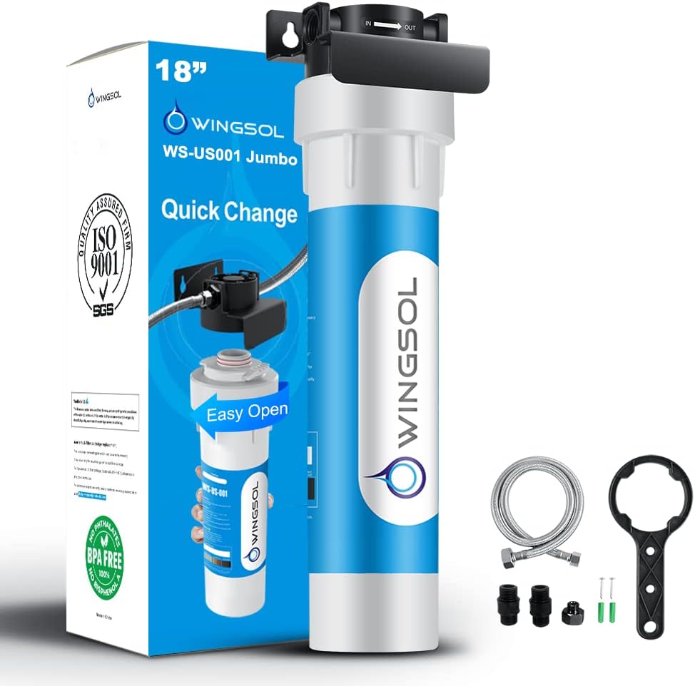 Hansing Full Flow Under Sink Water Filter, 13K Gallons Direct Connect ...