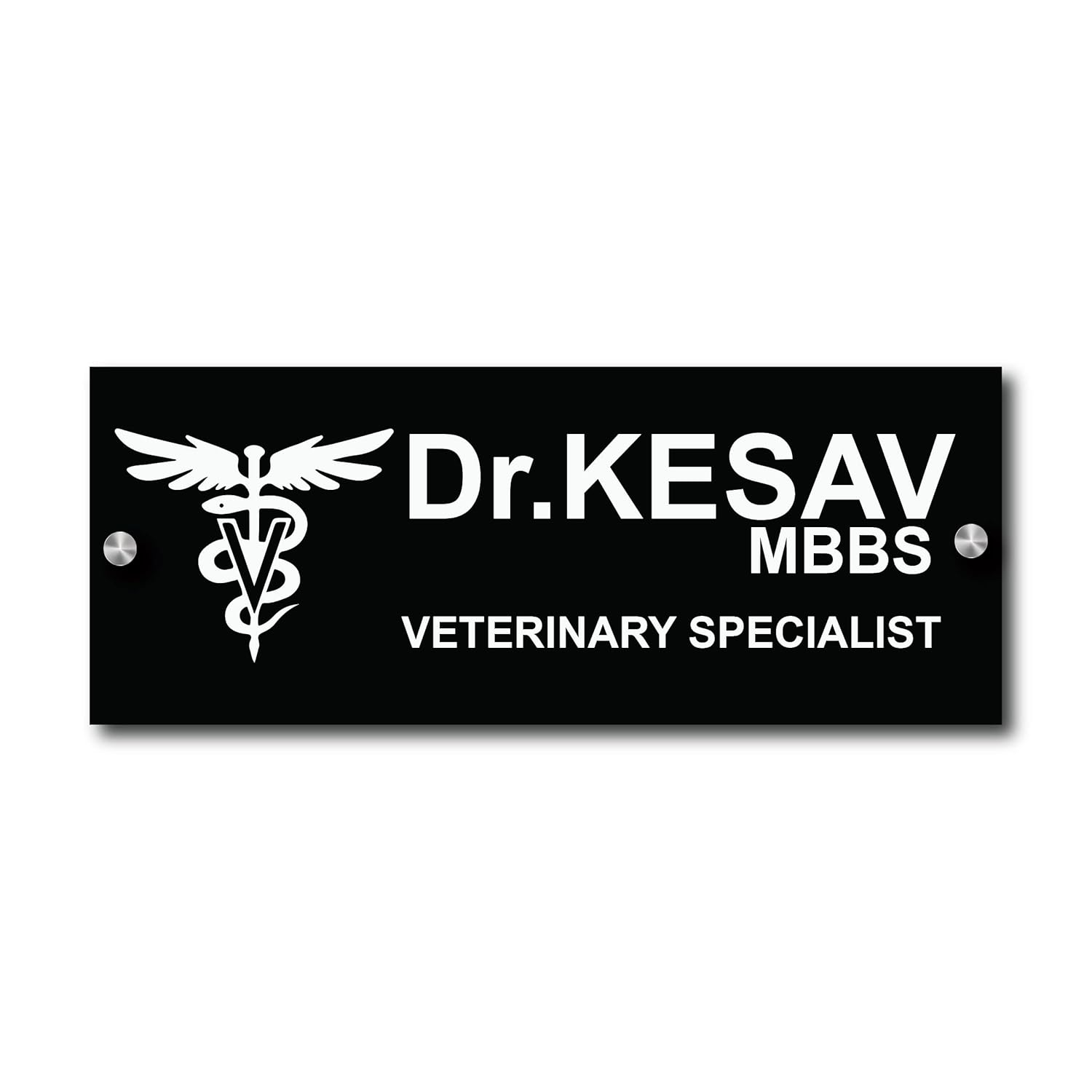 SIGNOOGLE® Personalized Doctor Name Plates Home Door Entrance Outdoor ...