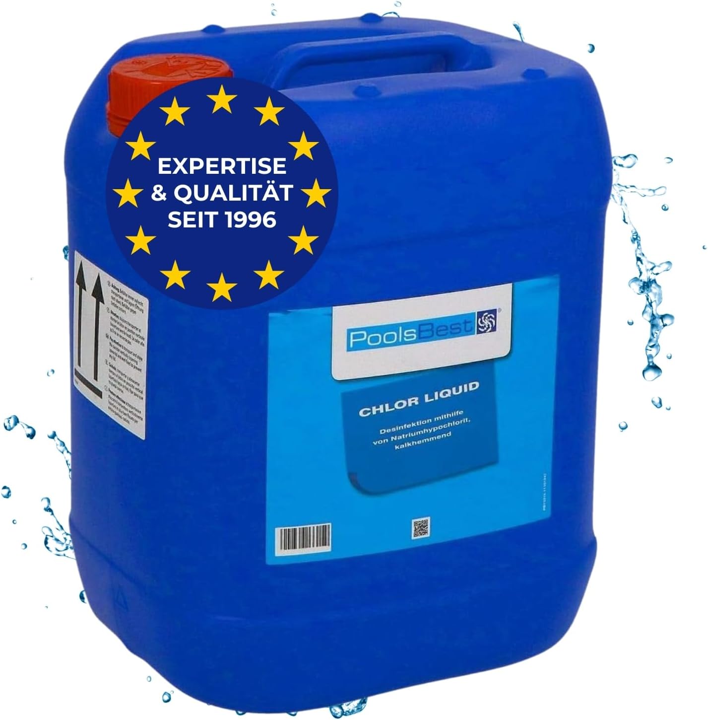 PoolsBest Chlor Flüssig 24,5kg - Anorganisches Chlor-Reinigungsmittel ...