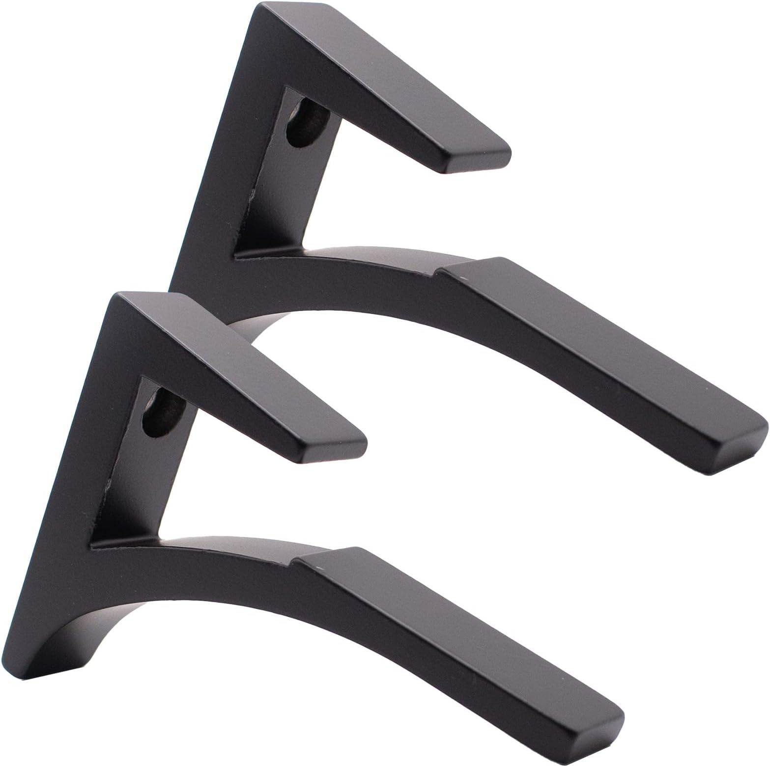 Amazon.com: Dulles Glass Floating Shelf Brackets, Aluminum Heavy Duty ...