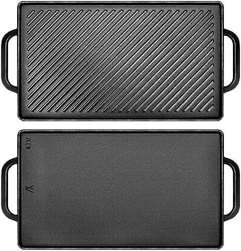 Amazon.com: Legend Cast Iron Griddle for Gas Stovetop with Easy Grip ...