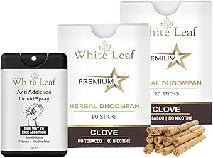 Amazon.com: White Leaf Ayurvedic & Herbal Bidi Smoke (Pack of 2 X 20 ...