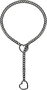 Amazon.com: EverGlimp Slip Chain Necklace For Women, Black Heart O-Ring ...