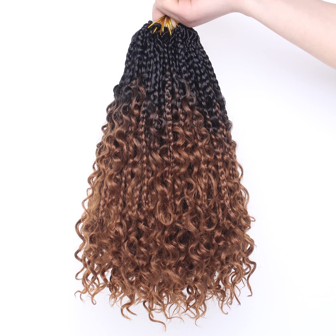 Buy Beverlee Boho Box Braids 8 Packs Goddess Box Braids 14 Inch ...