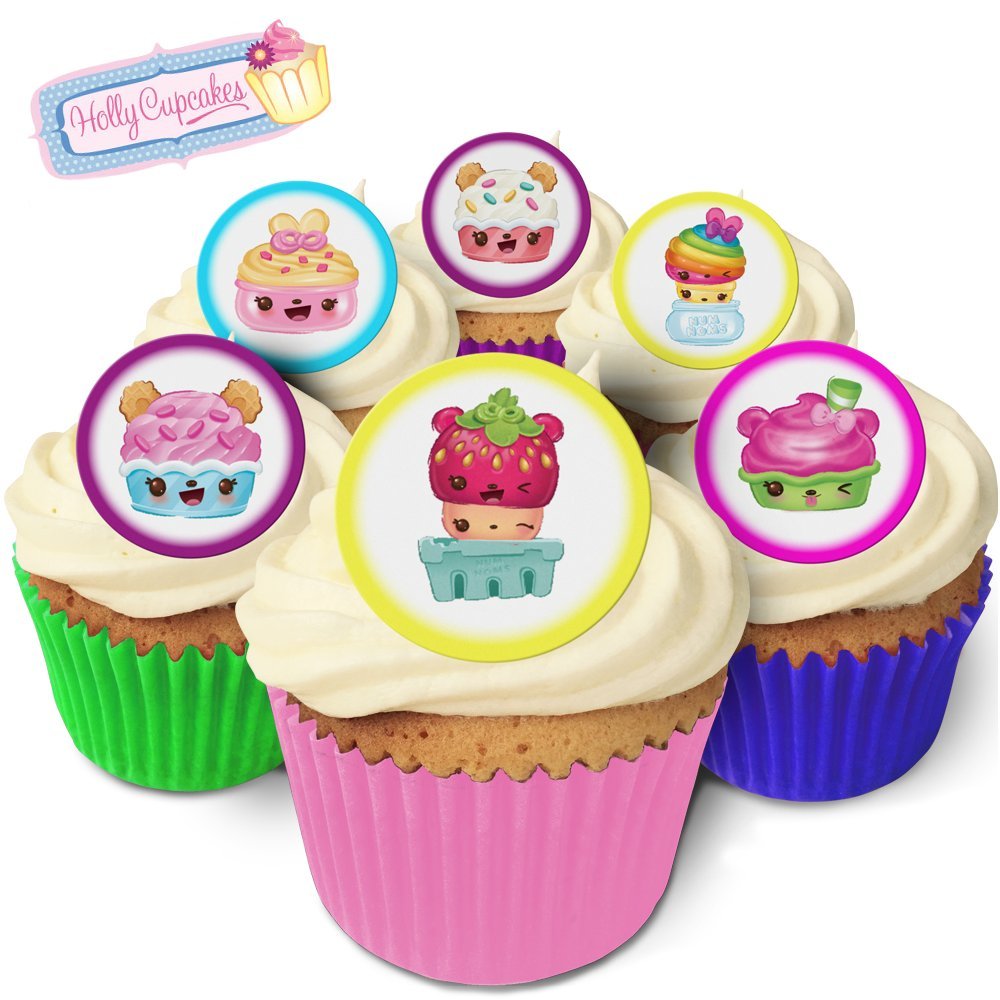 24 Fabulous Edible Wafer Cake Toppers: Num Noms : Amazon.ca: Grocery ...