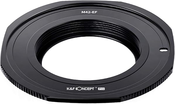 Amazon | K&F Concept レンズマウントアダプター Pシリーズ KF-42EF.P（M42マウントレンズ → キヤノンEFマウント変換） | アダプタ 通販