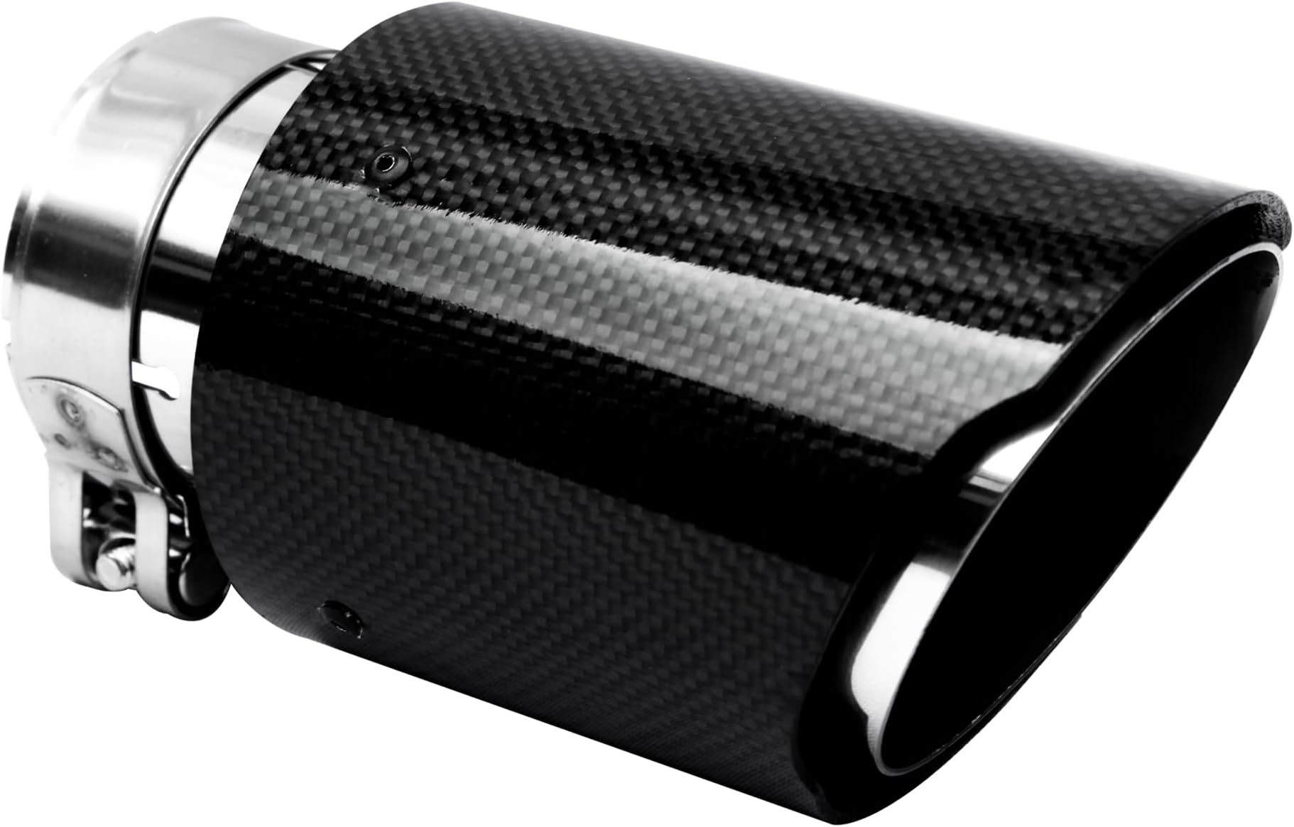 Amazon.com: Letumalos Carbon Fiber Exhaust Tip 2.5 inch inlet 3.5 inch ...