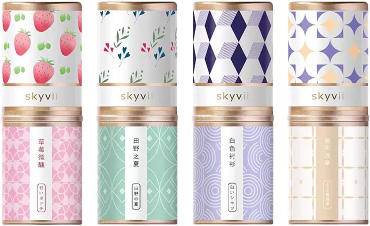 Maruomiki 4-Pack Solid Perfume Sticks - Fresh Japanese Design