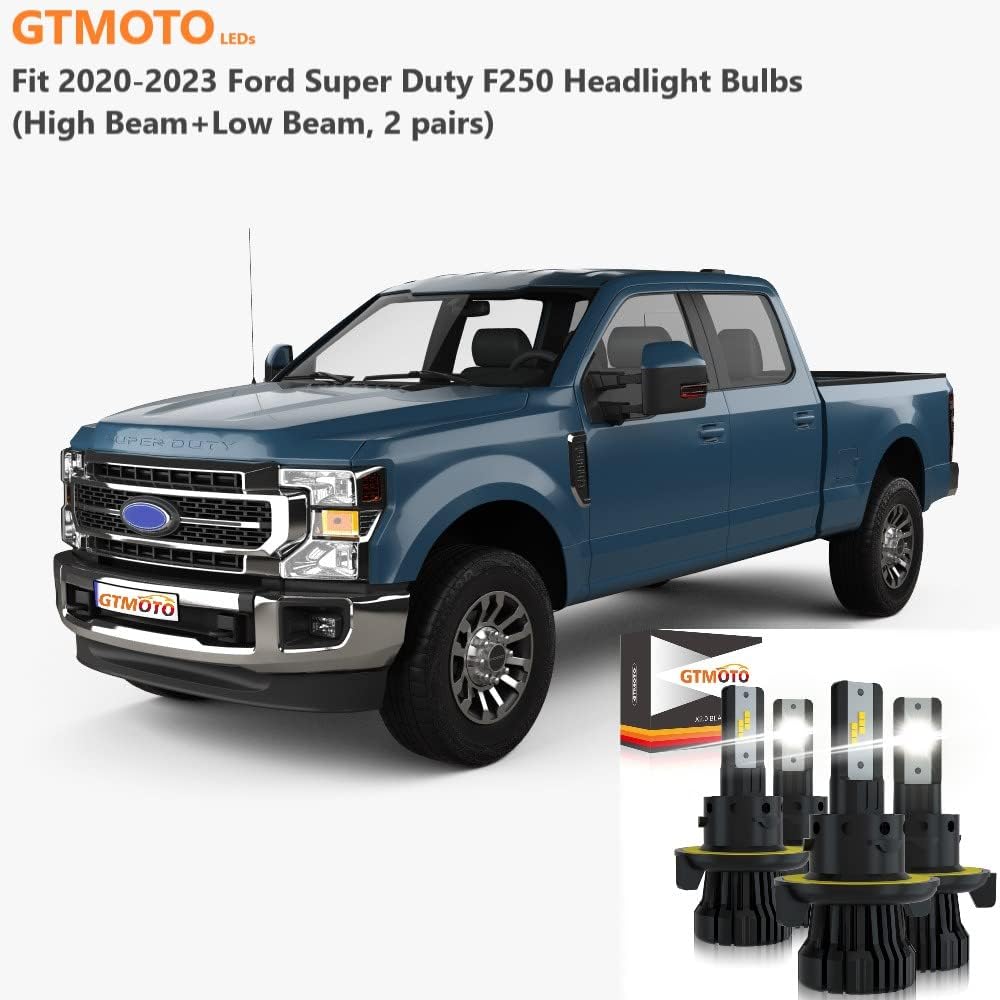 GTMOTO for 2020 2021 2022 Ford F250 F350 Headlights LED Bulbs, Custom ...