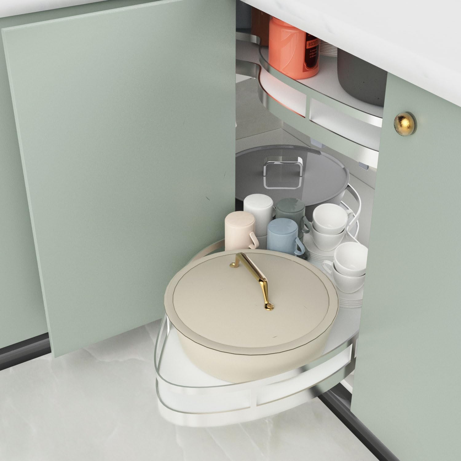 Amazon.com: SIPELQDE Swing Right Blind Corner Cabinet Pull Out for 32 ...