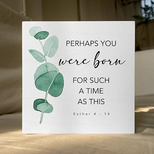 Letrero de madera con versículo bíblico con texto en inglés "Country He ...