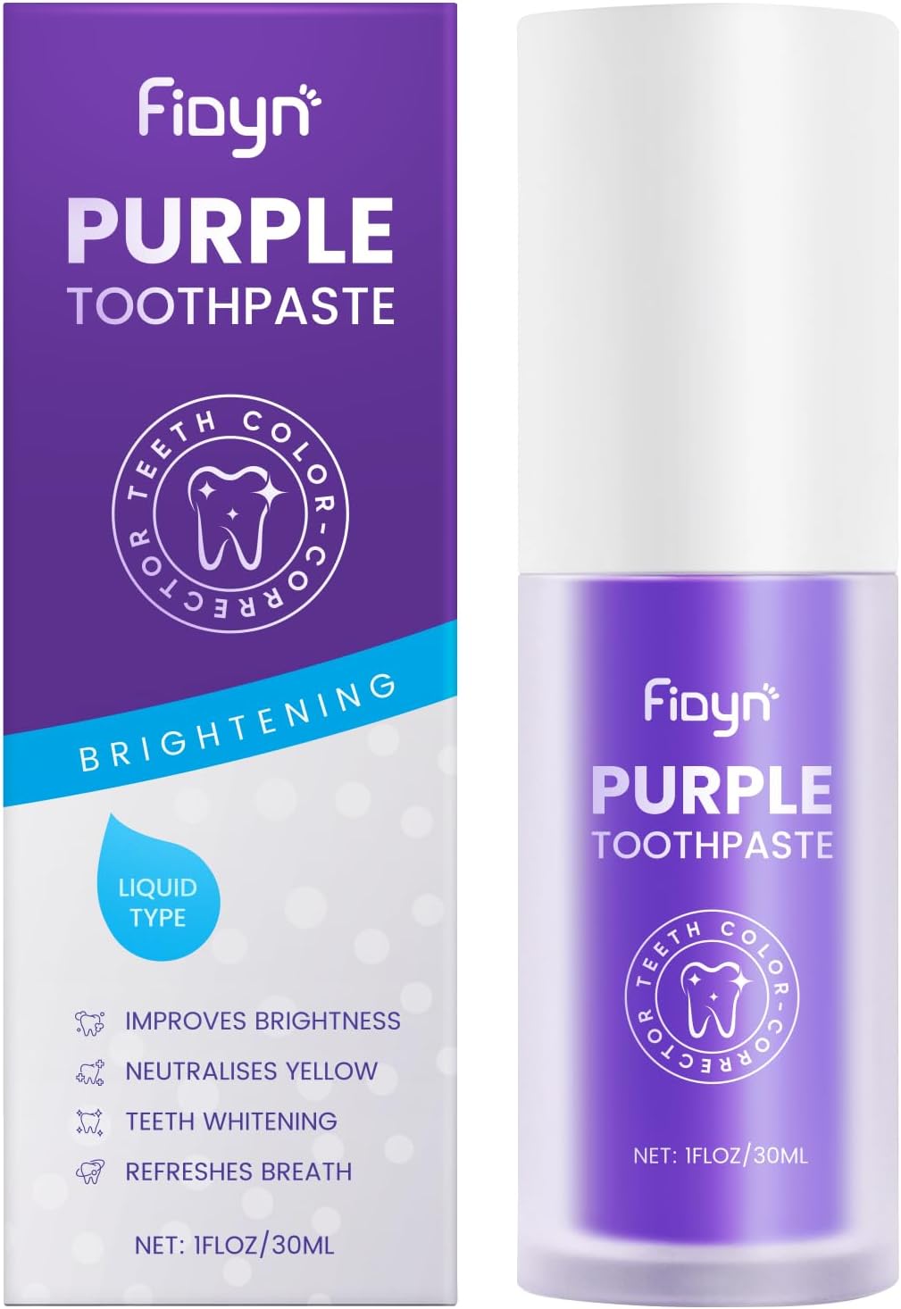 Amazon.com: Purple Toothpaste for Teeth Whitening,Recipe Upgrade,v34 ...