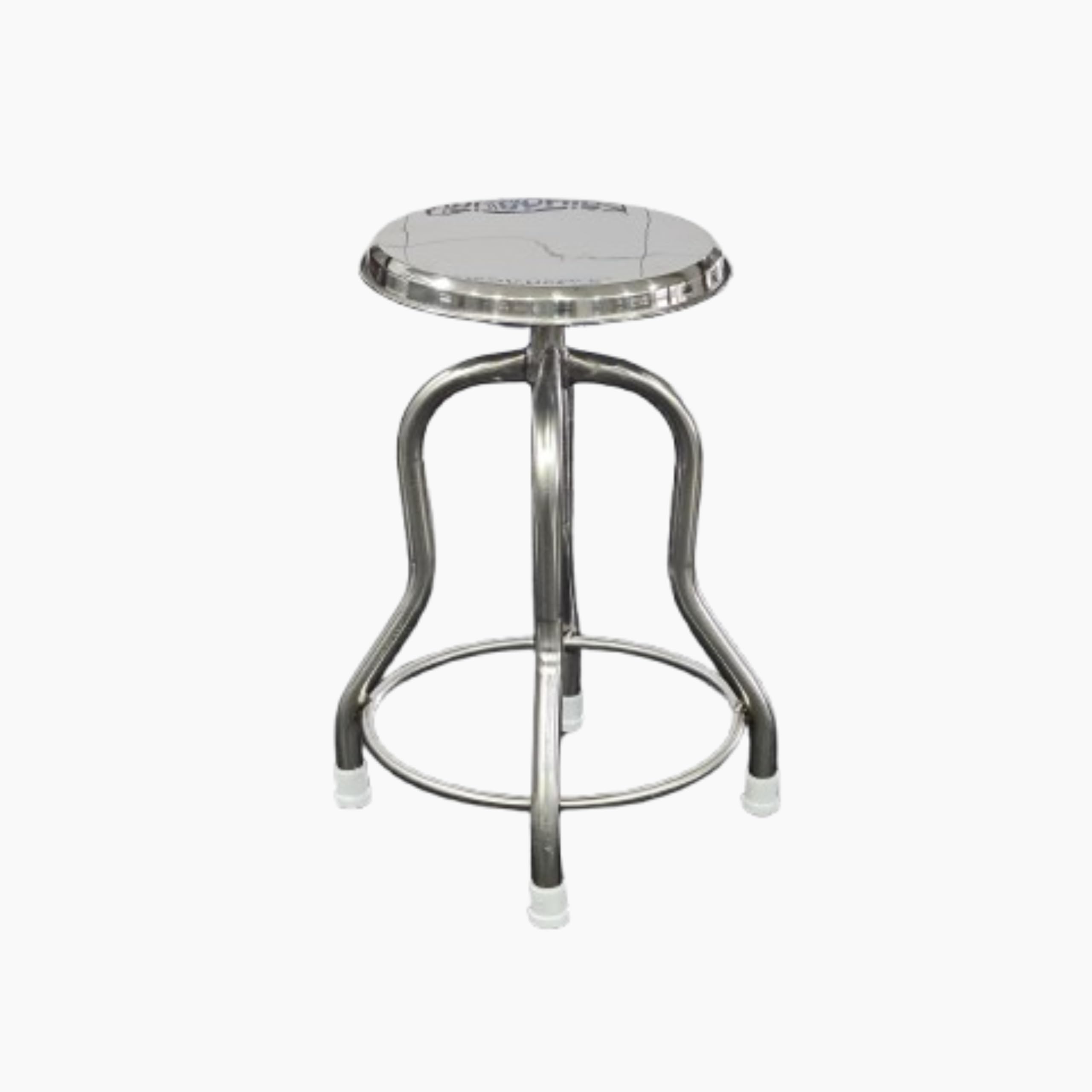 Uniequip 4 Leg Revolving Doctor Patient Stainless Steel (SS) Stool for ...