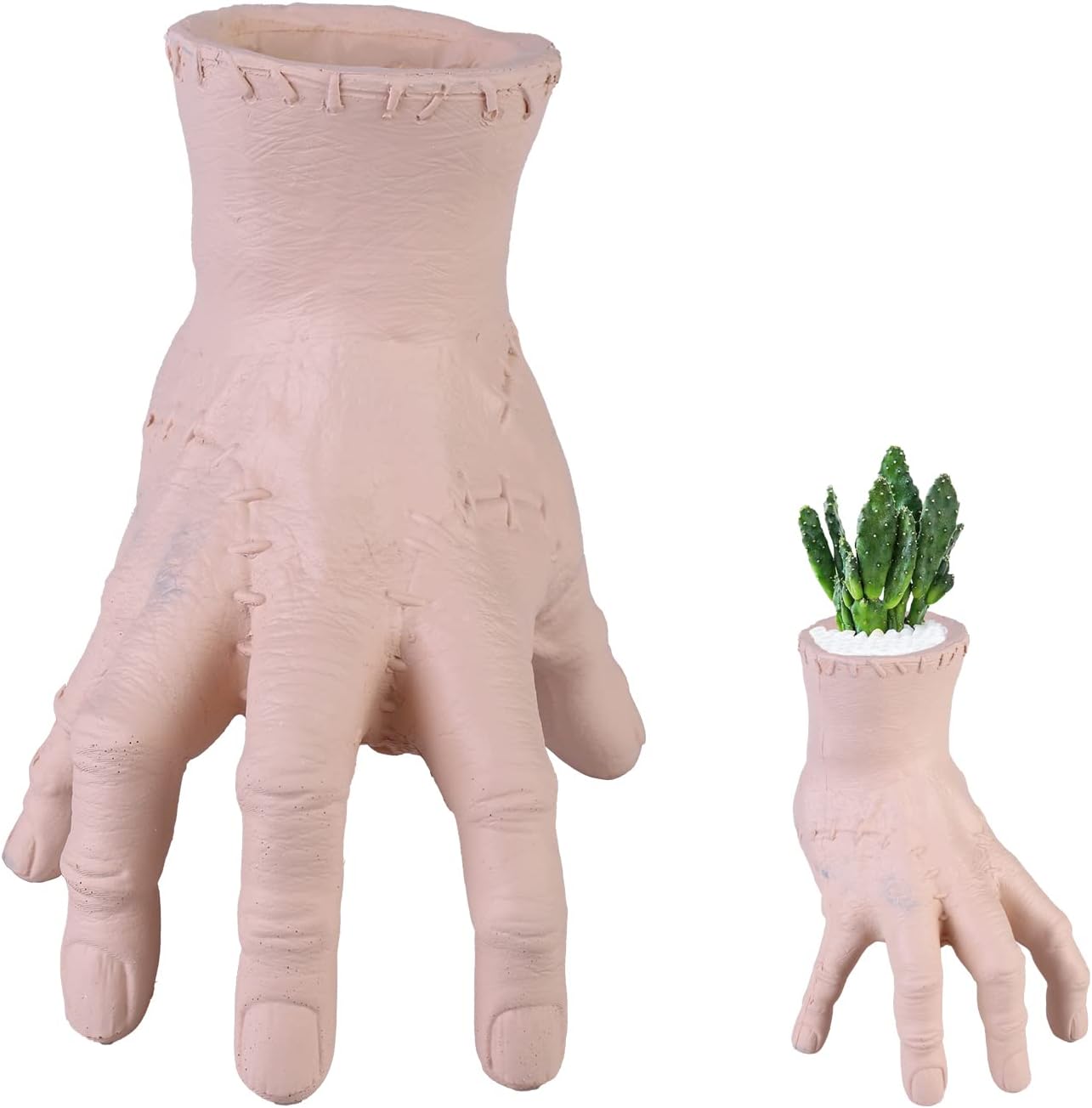 Amazon.com : Rhitchy Horror Palm Concrete Succulent Pot: Wednêsday ...