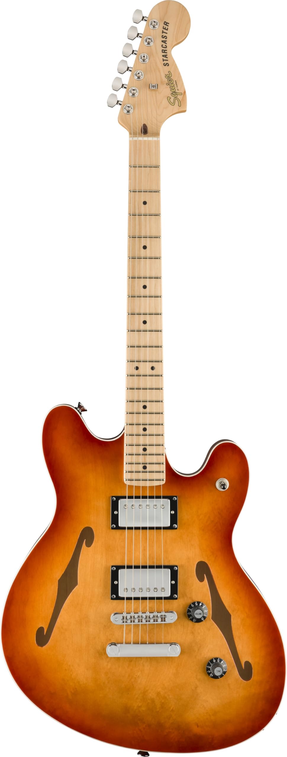 Amazon.com: Affinity Series® Starcaster® Deluxe, Maple Fingerboard, Sienna Sunburst : Musical ...