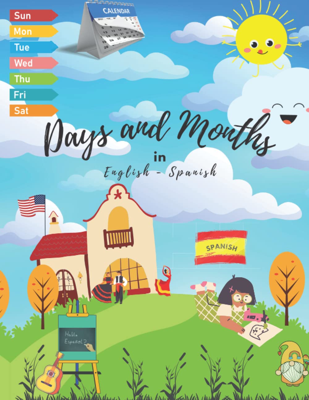 Buy Day and Month Names for Toddlers in English and Spanish ...