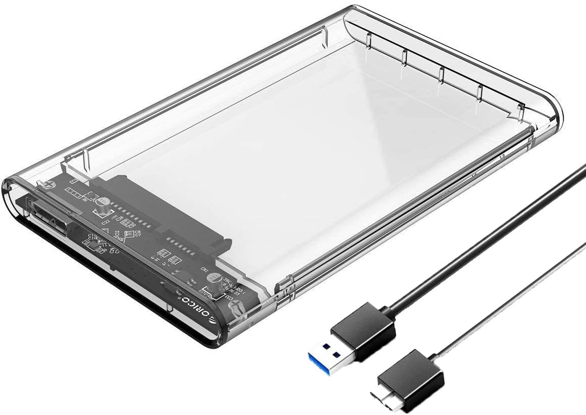 ZEBRONICS CSH01 2.5 SATA SSD Enclosure with Transparent case, Type C 3. ...