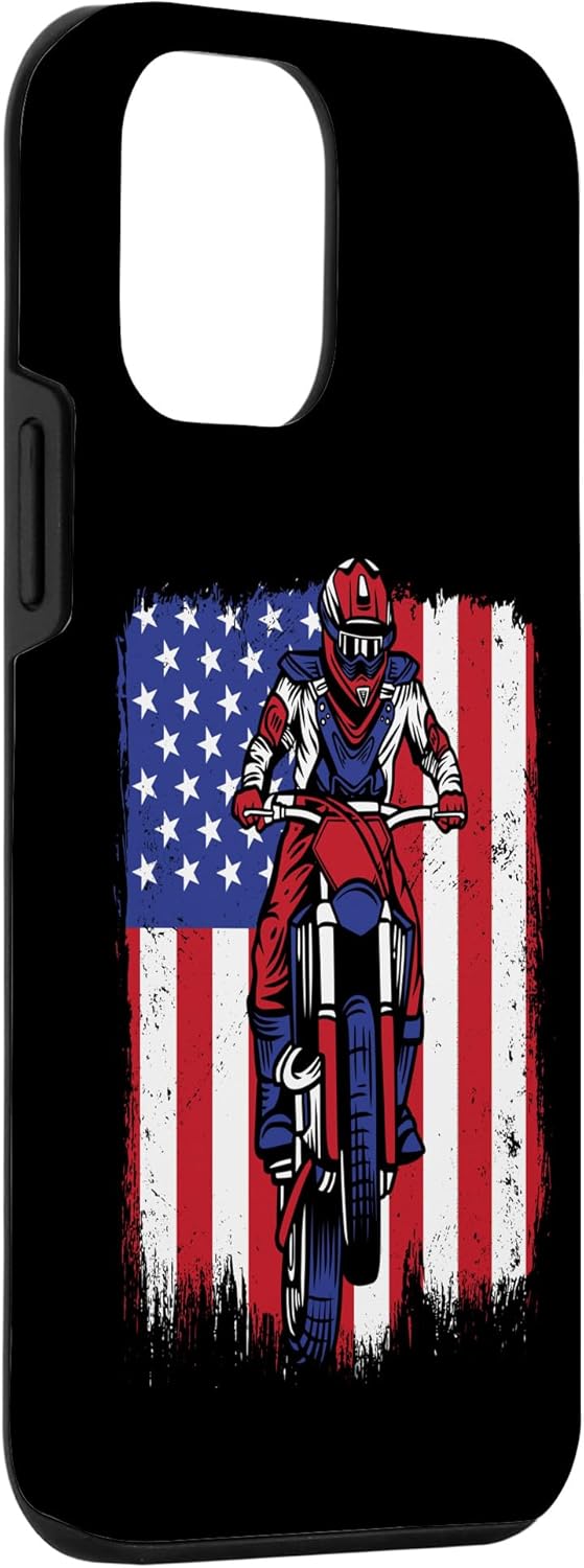 iPhone 12 mini Motocross American Flag Motorcycle Racing Riders ...