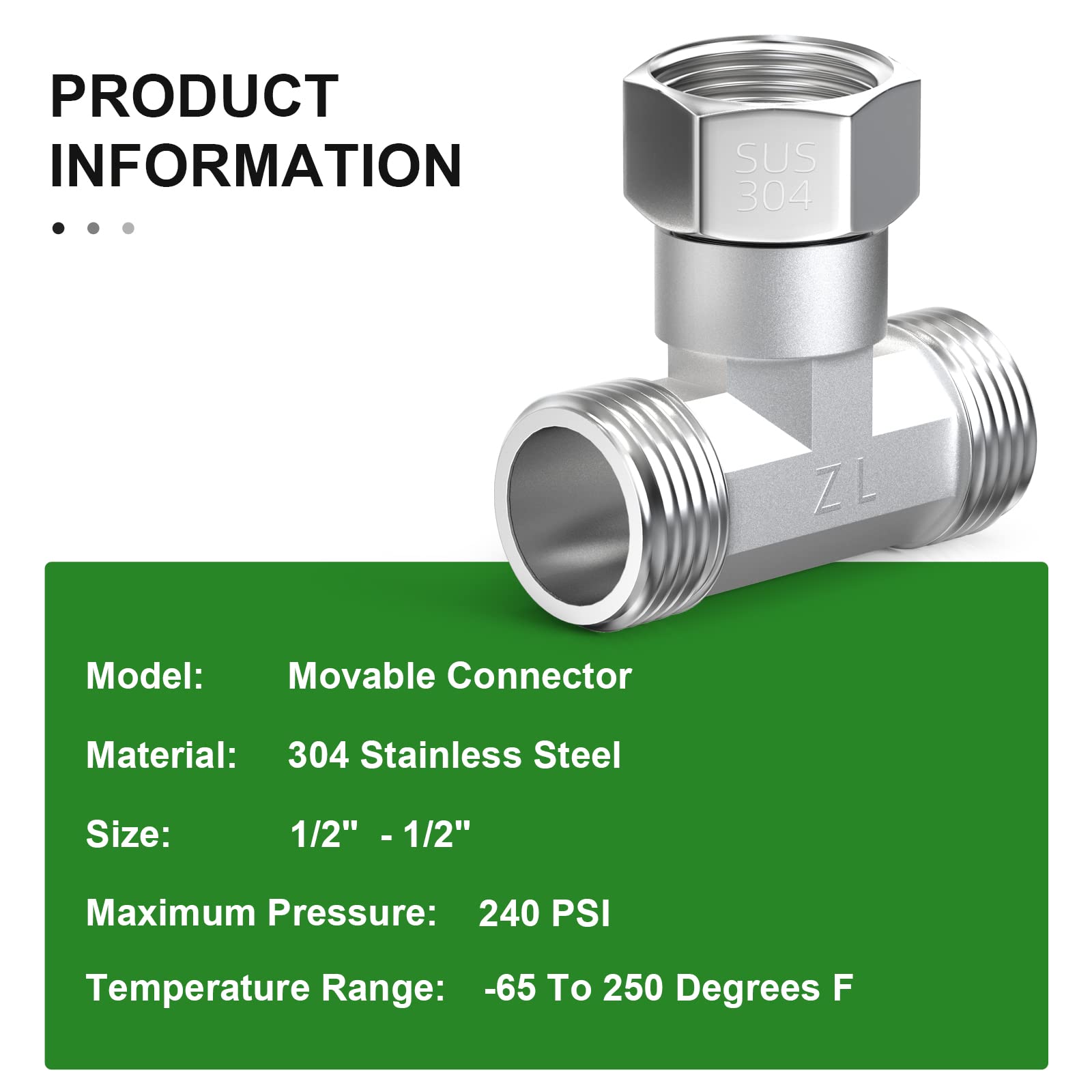 Snapklik.com : TAISHER 5PCS 304 Stainless Steel 3 Way Top Flexible ...