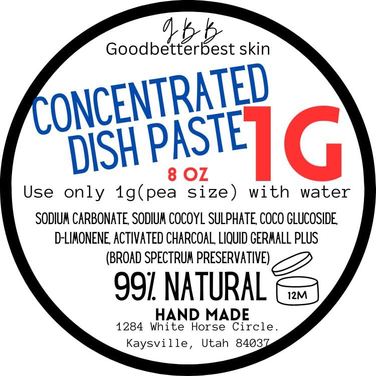 Amazon.com: New Concentrated 1g dish washing paste 99% natural Heavy ...