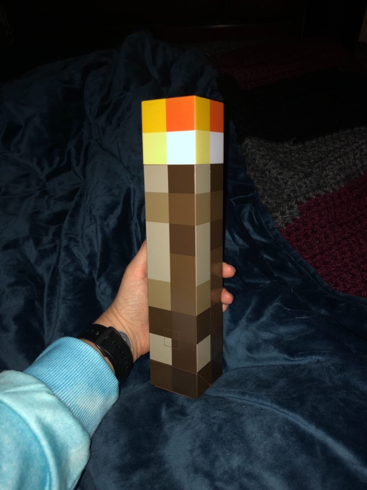 $8/mo - Finance Paladone Minecraft Torch Lamp with 2 Light Modes, Wall ...