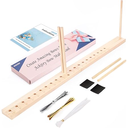 Amazon.com: Ackitry Extended Bow Maker for Ribbon for Wreaths, Wooden ...