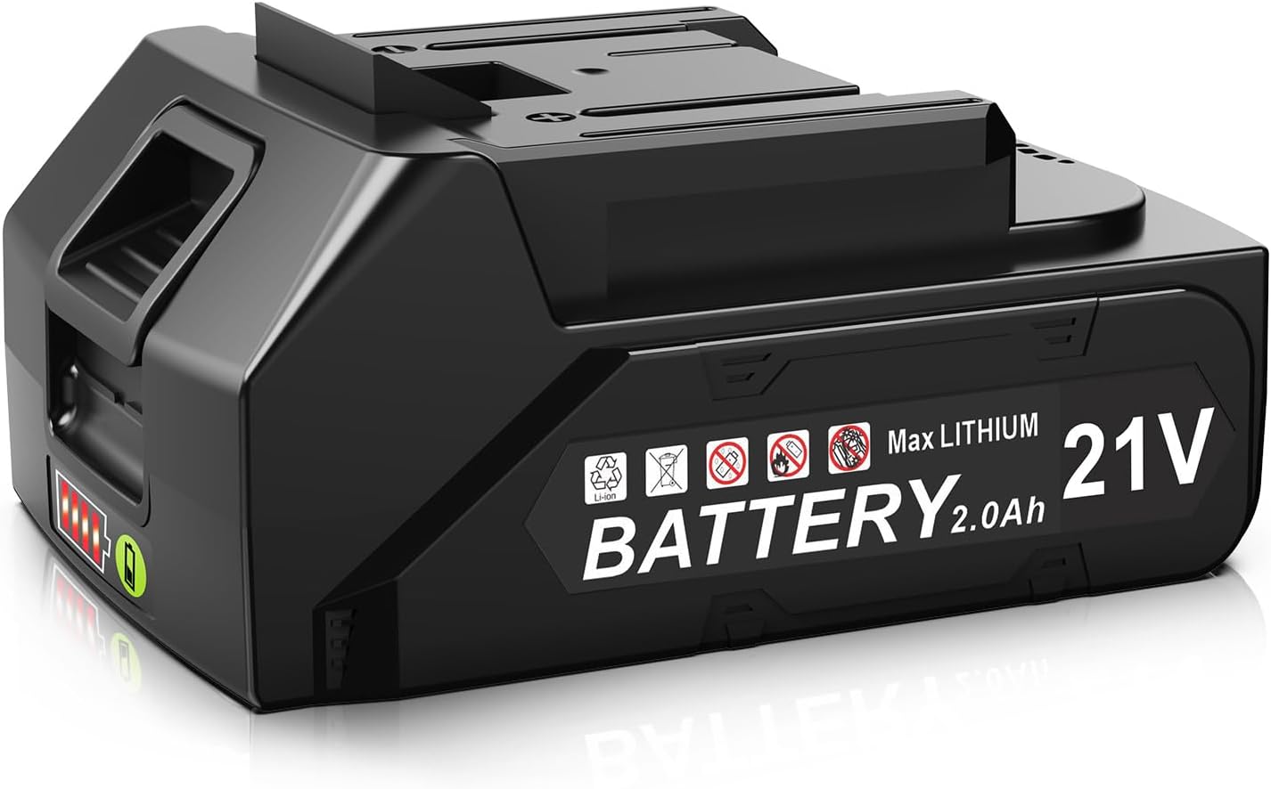 Amazon.com: denqir 21V Lithium Battery - 2.0Ah Li-ion Battery Packs for Cordless Tools, Long ...