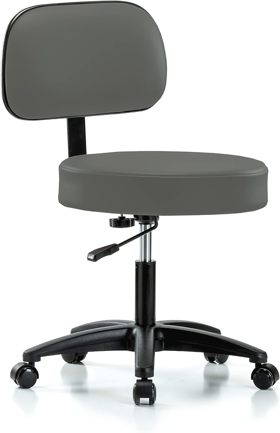 Amazon.com: Perch Walter Rolling Height Adjustable Exam Stool with Back ...