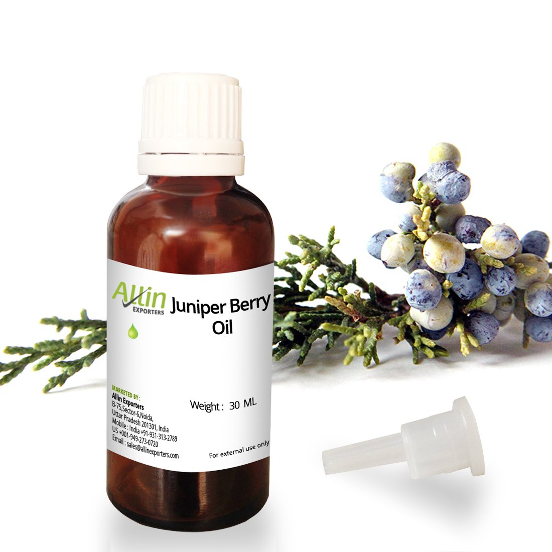 Buy Allin Exporters Juniper Berry Essential Oil Pure, Undiluted ...