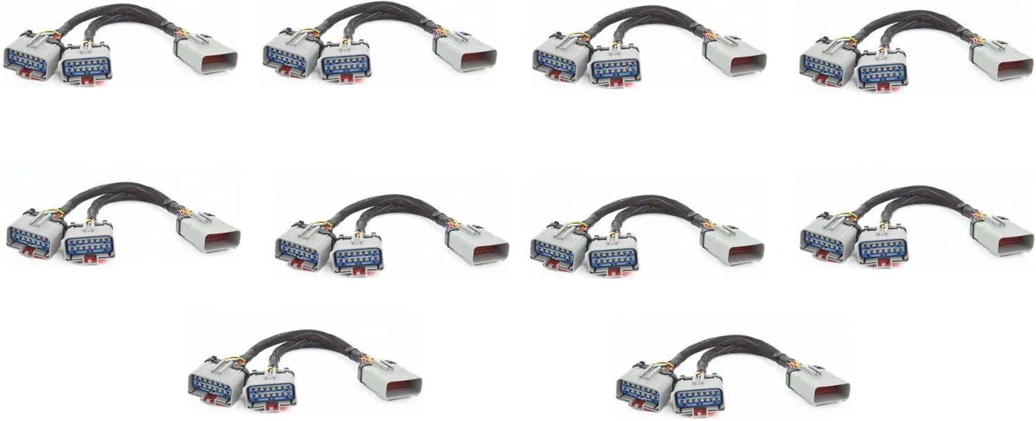Amazon.com: 10 Pack 14PIN RP-1226 14 Way 1 Male to 2 Female Splitter Y ...