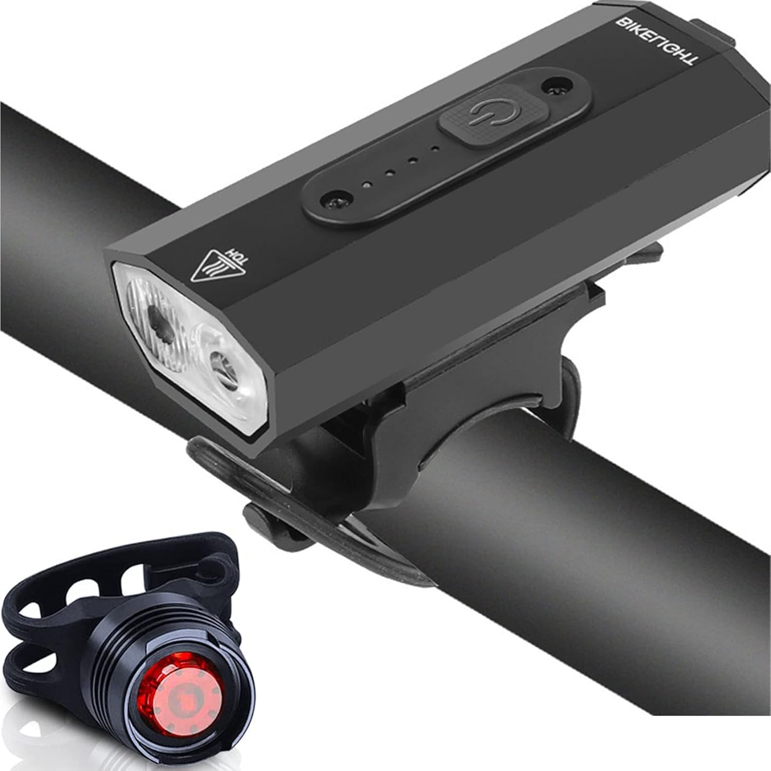 Amazon | Pearroc 自転車 ライト 大容量1500mAh USB充電式 LEDヘッドライト「3in1機能搭載」 自転車 ...