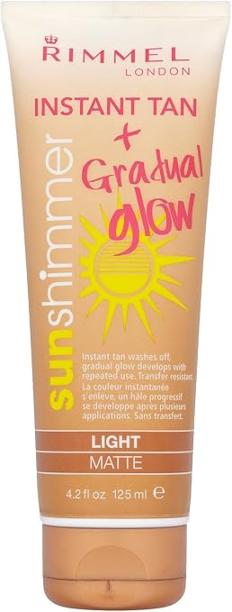 Rimmel London Sun Shimmer Light Matte Waterproof Instant Tan Gradual ...