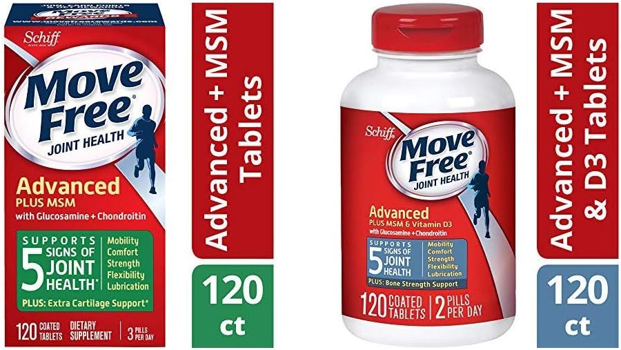 Amazon.com: Move Free Glucosamine & Chondroiton Plus MSM Advanced Joint ...