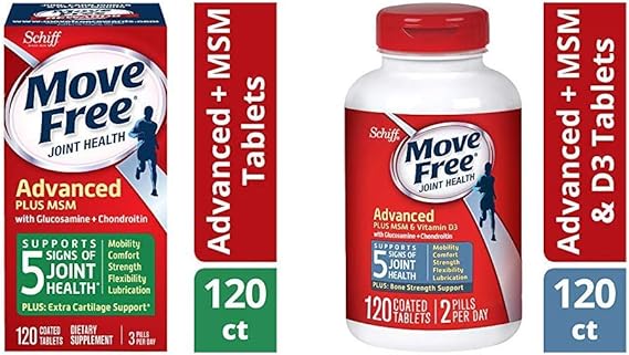 Amazon.com: Move Free Glucosamine & Chondroiton Plus MSM Advanced Joint ...