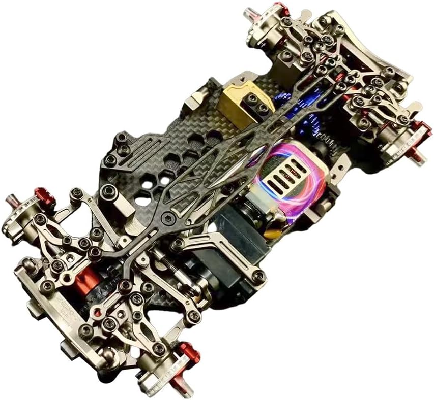 Amazon.com: RC Metal Racing Car Frame Model Vehicle Set with Motor ...