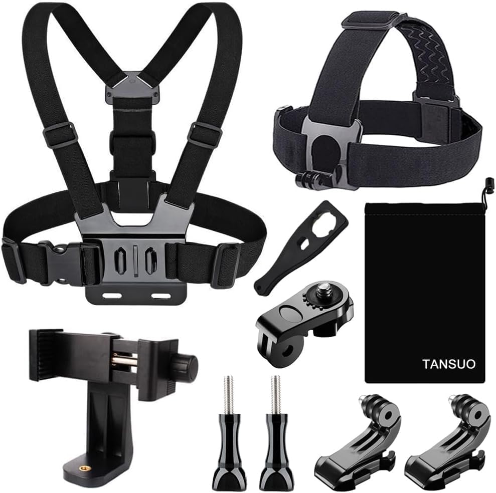 Amazon.com: TANSUO Phone Chest Harness Vest Mount Head Strap Clip ...
