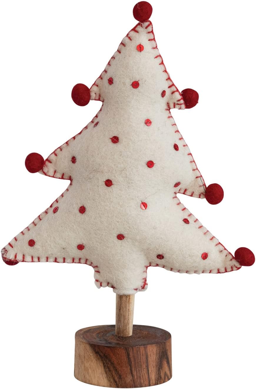 Amazon.com: Creative Co-Op 7-1/4"L x 3" W x 10" H Handmade Wool Felt ...