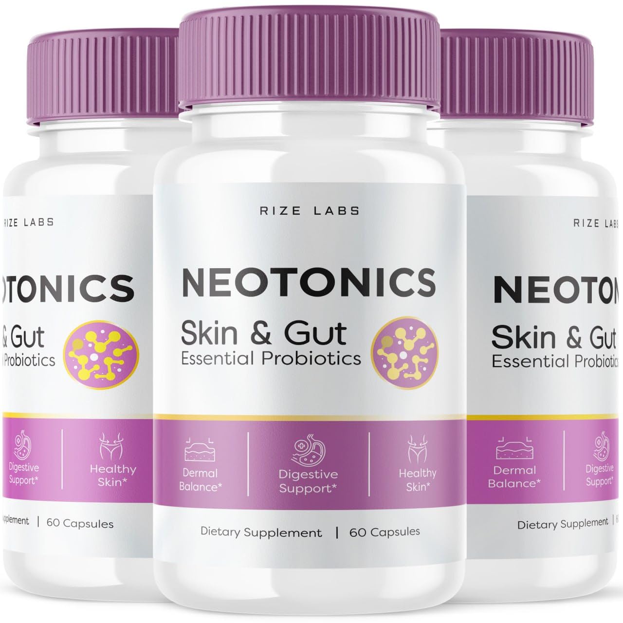 Amazon.com: (3 Pack) Neotonics Skin & Gut, Neotonics Skincare ...
