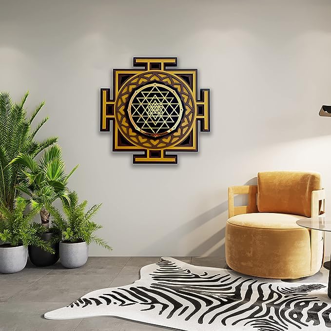 CLAWCRAFTS SRI Yantra Mandala Wall Decor - Experience Harmony and ...