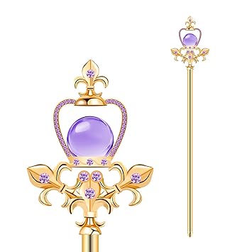 Amazon.com: HAIQILIN Purple Queen Scepter Princess Wand : Clothing ...