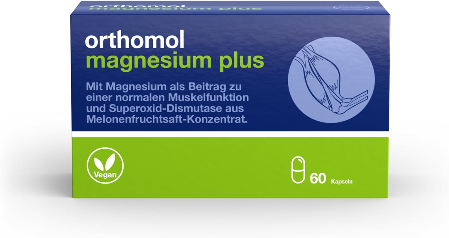 Orthomol Magnesium Plus - für eine normale Muskelfunktion - mit 150 mg ...